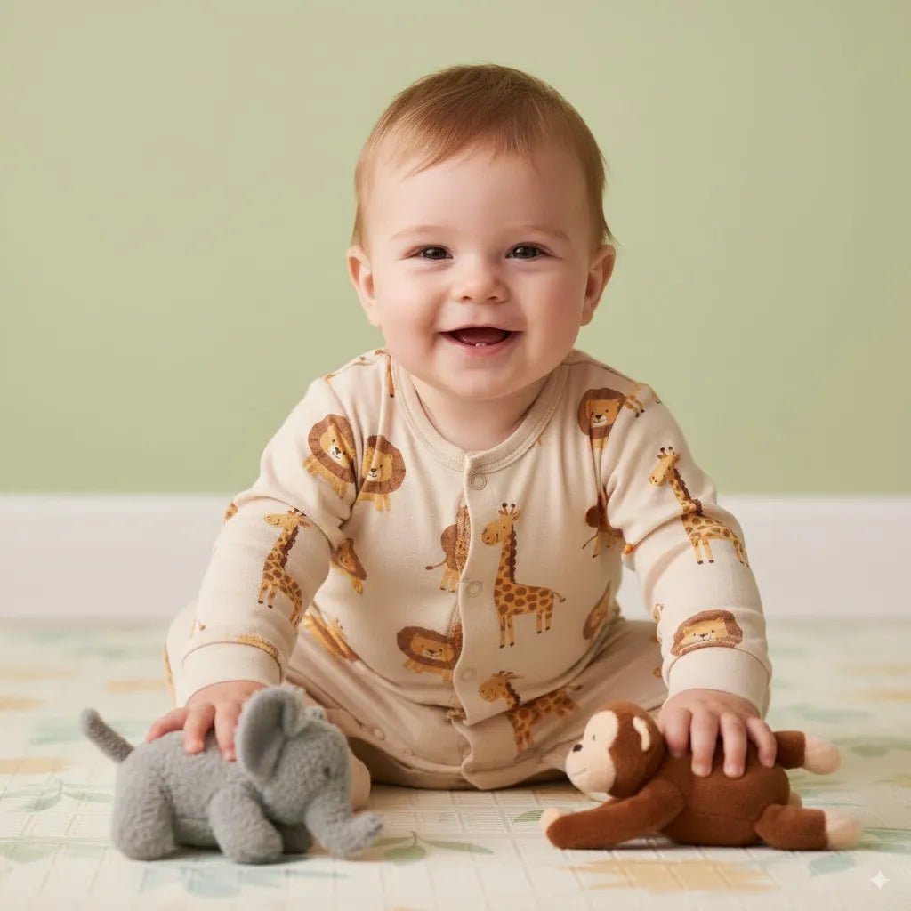 Adorable Baby Boy Zoo Outfits | Cute Animal Print Styles – MOSSRIVER