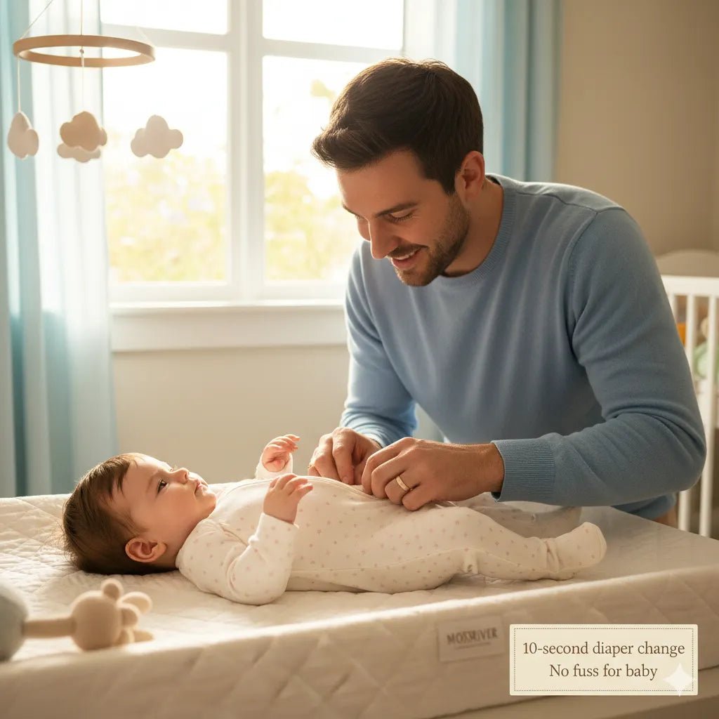 Easy Diaper Change Onesie for Quick & Hassle-Free Changes – MOSSRIVER