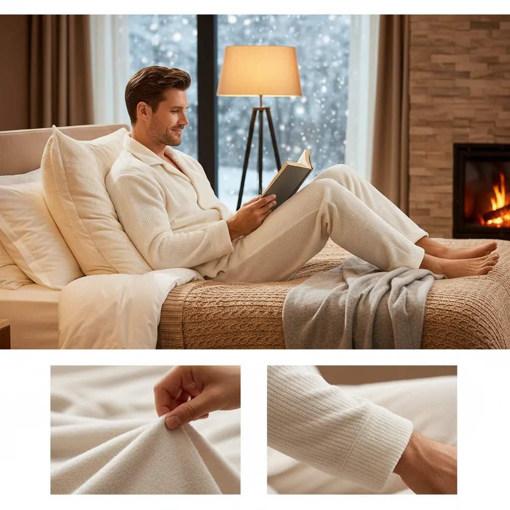 Men's Thermal Pajama Set - Cozy & Warm Sleepwear – MOSSRIVER
